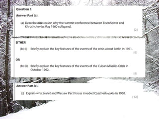 Cold war questions blog summary | PPT