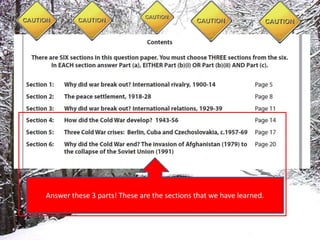 Cold war questions blog summary | PPT