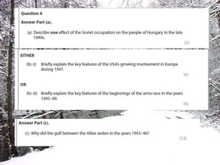 Cold war questions blog summary | PPTX