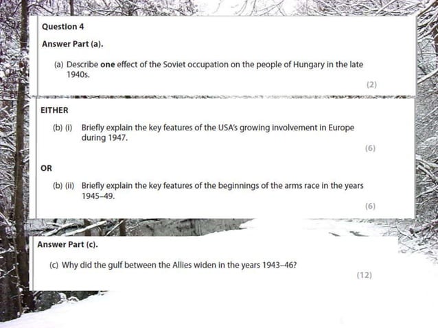 Cold war questions blog summary | PPT