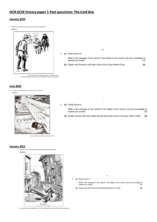 Cold war questions workbook | PDF