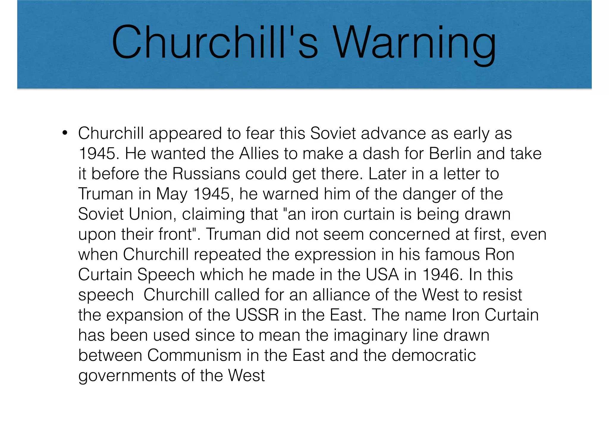 Cold War Revision - AQA B History GCSE | PDF