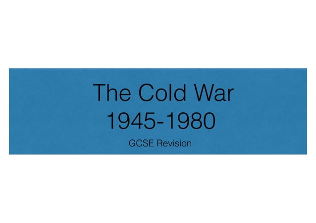 Cold War Revision - AQA B History GCSE | PDF | Political Issues ...