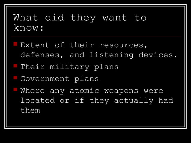 Cold war spies | PPT | War and Conflicts