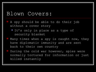 Cold war spies | PPT | War and Conflicts