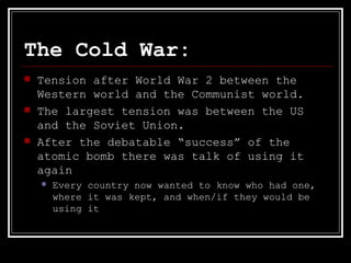 Cold war spies | PPT | War and Conflicts