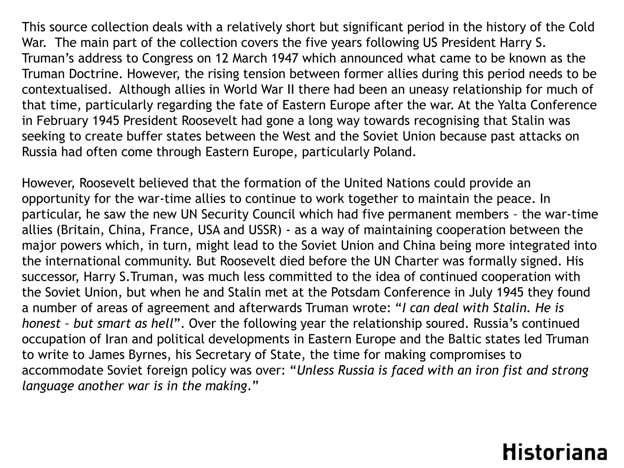 Cold War Tensions Increase - 1945-1952.pptx