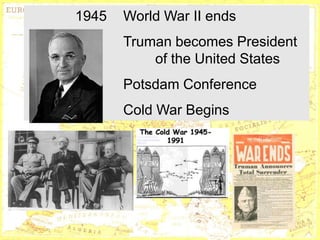 Cold War Timeline | PPTX