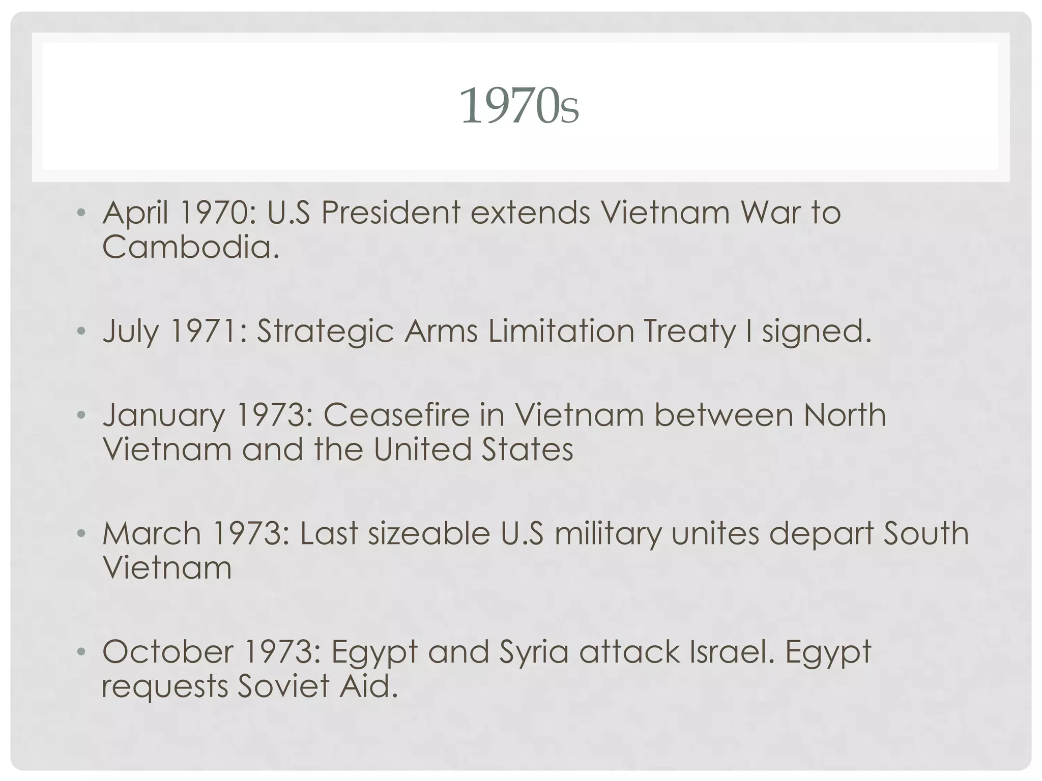 Cold war timeline | PPTX