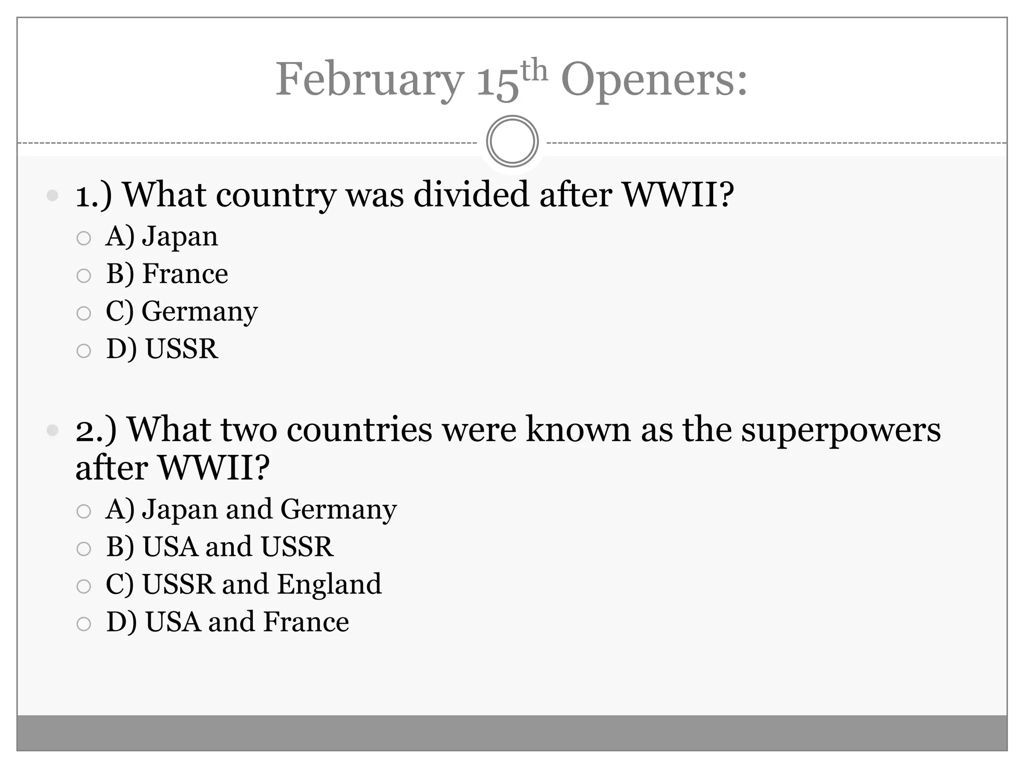 Cold war vocabulary | PPT