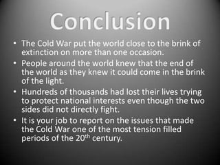 Cold War Web Quest | PPTX
