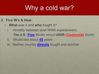 Why a Cold? (Who, What, When, Where, Why) | PPTX