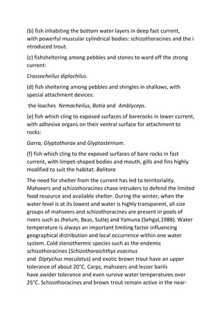 Cold water fish and fisheries in india | PDF