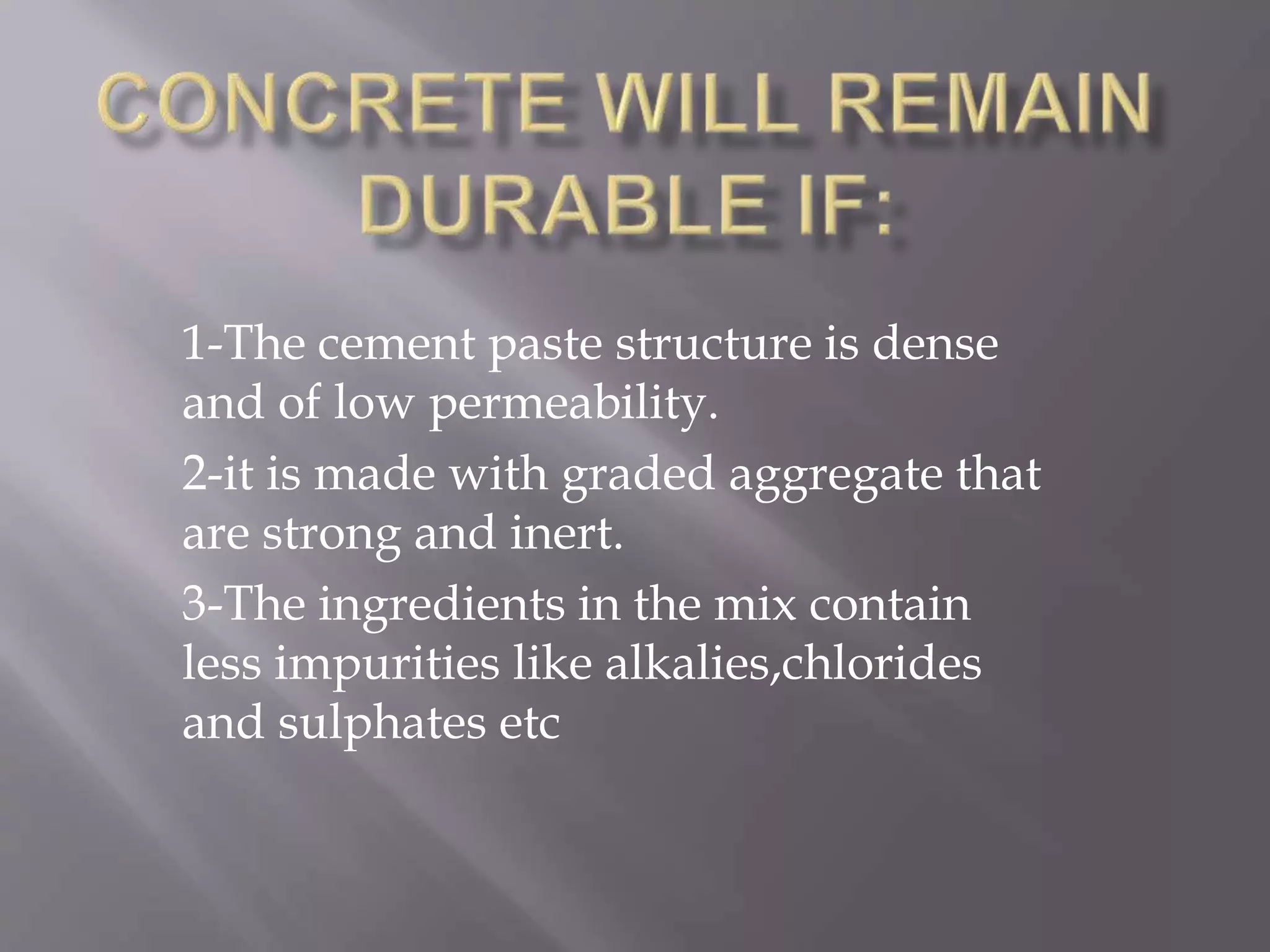 Cold weather concrete mix design-durability | PPTX