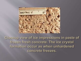 Cold weather concrete mix design-durability | PPTX