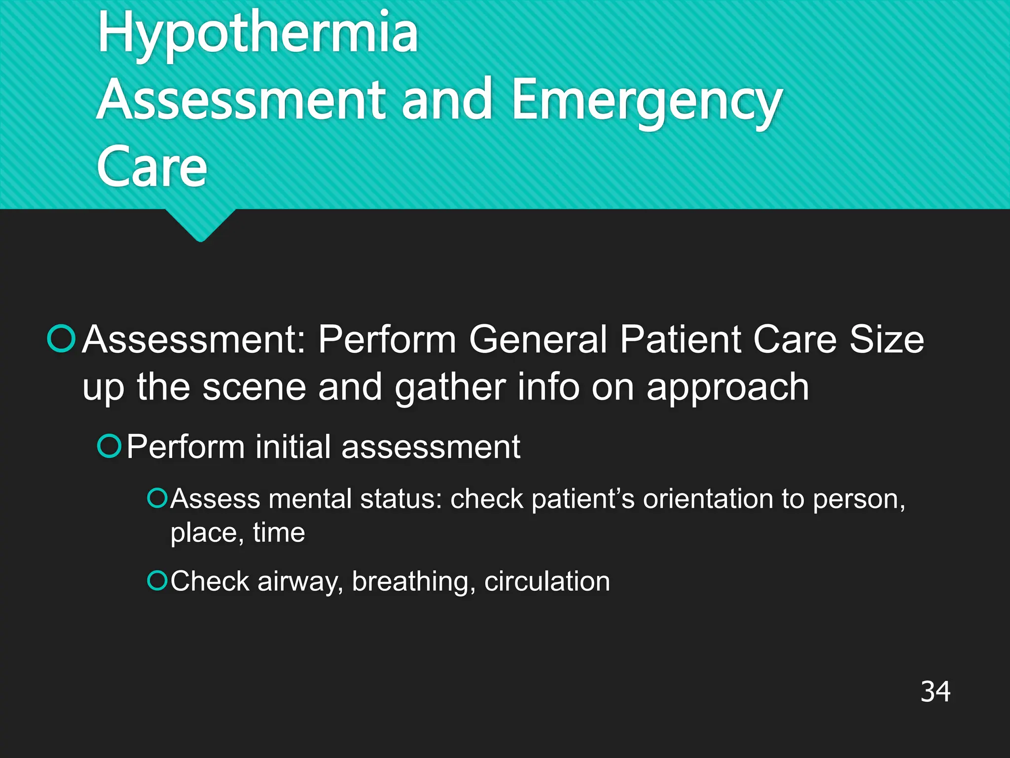 Cold Weather Emergencies.ppt for the patient in distress in cold ...