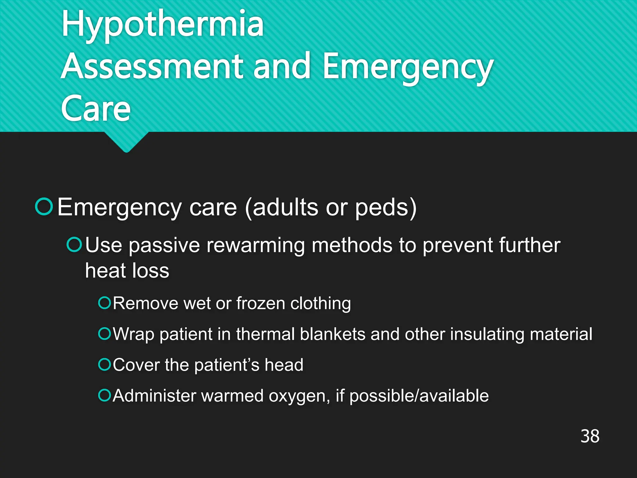 Cold Weather Emergencies.ppt for the patient in distress in cold ...