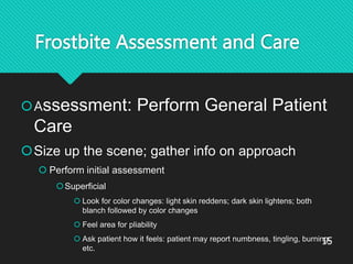 Cold Weather Emergencies.ppt for the patient in distress in cold ...