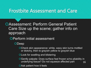 Cold Weather Emergencies.ppt for the patient in distress in cold ...