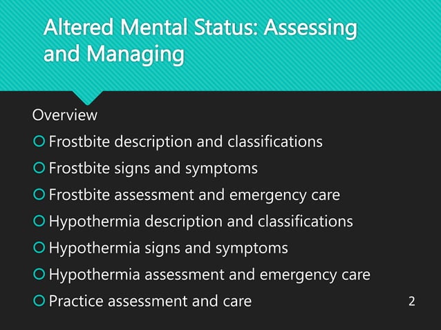 Cold Weather Emergencies.ppt for the patient in distress in cold ...