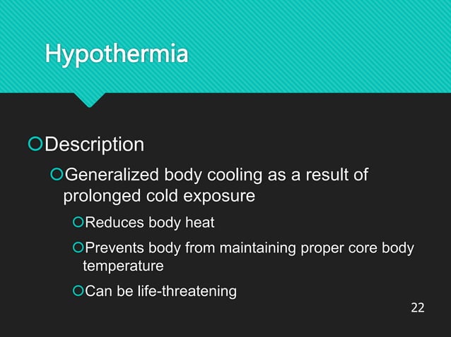 Cold Weather Emergencies.ppt for the patient in distress in cold ...
