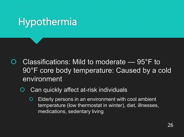Cold Weather Emergencies.ppt for the patient in distress in cold ...