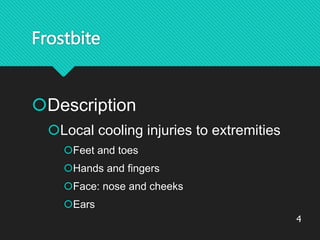 Cold Weather Emergencies.ppt for the patient in distress in cold ...
