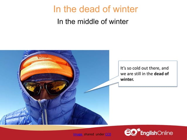 Cold weather idioms 2 | PPTX