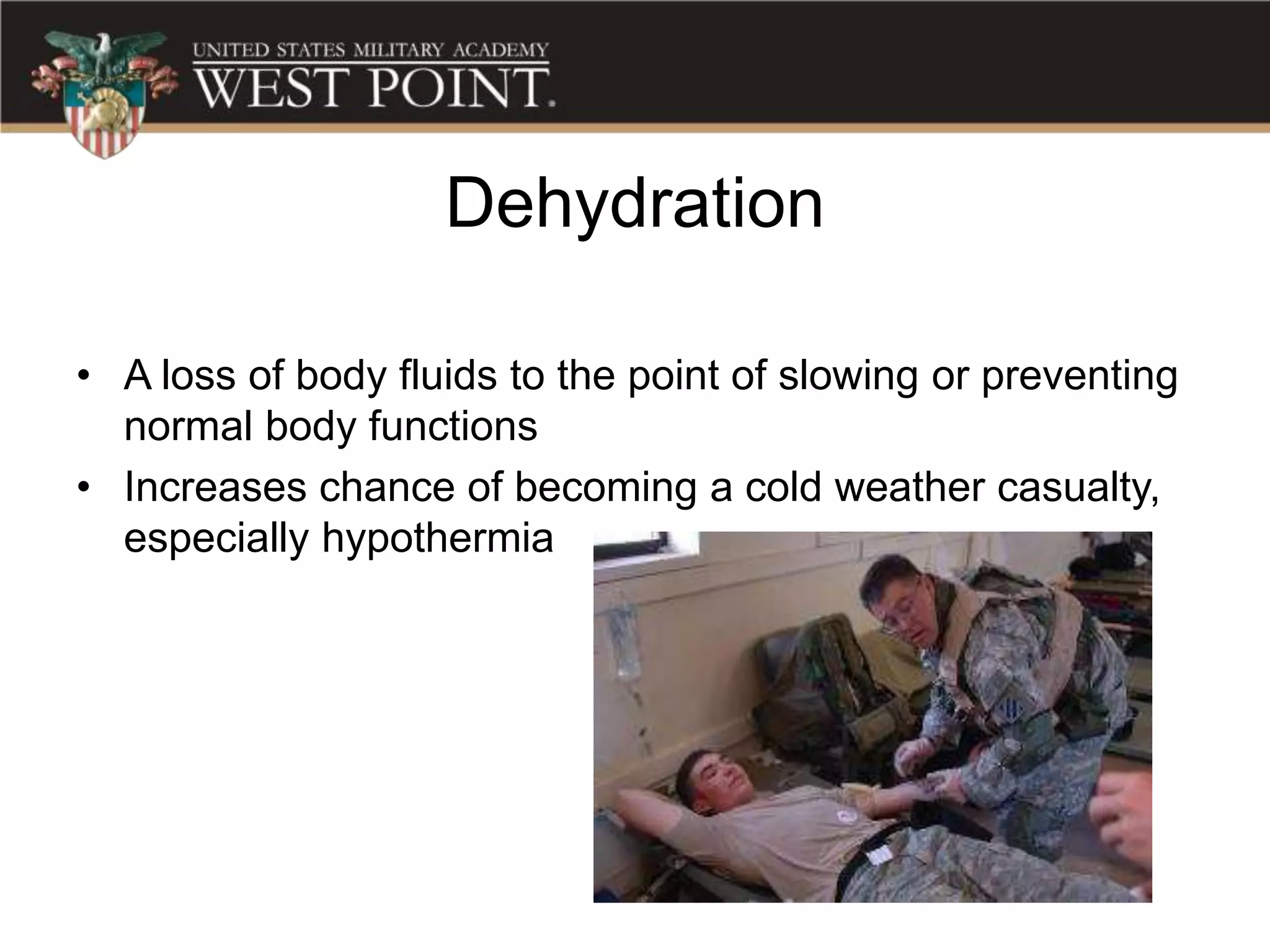 Cold weather injury training, U.S. Army Garrison West Point | PPTX