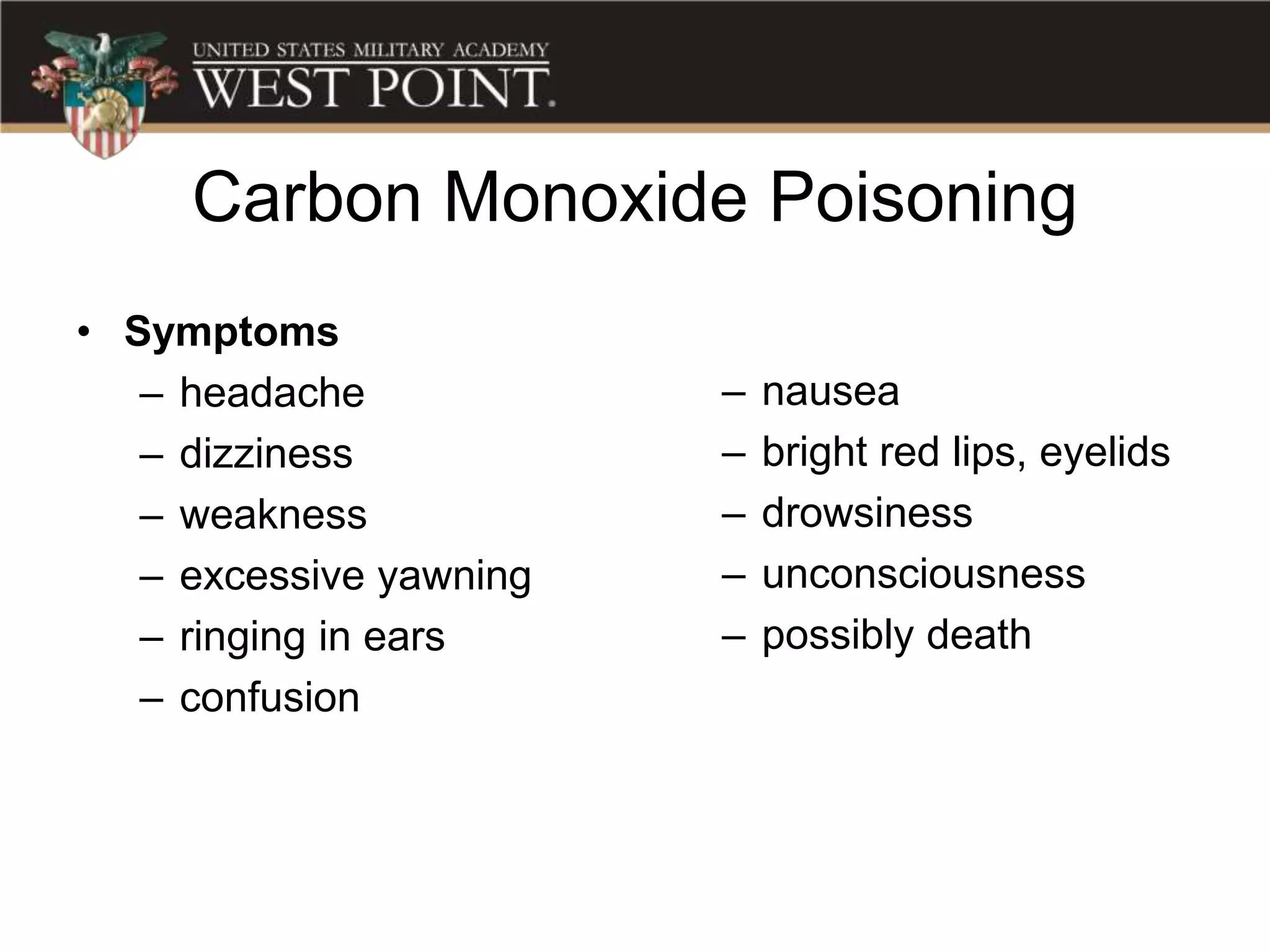 Cold weather injury training, U.S. Army Garrison West Point | PPTX
