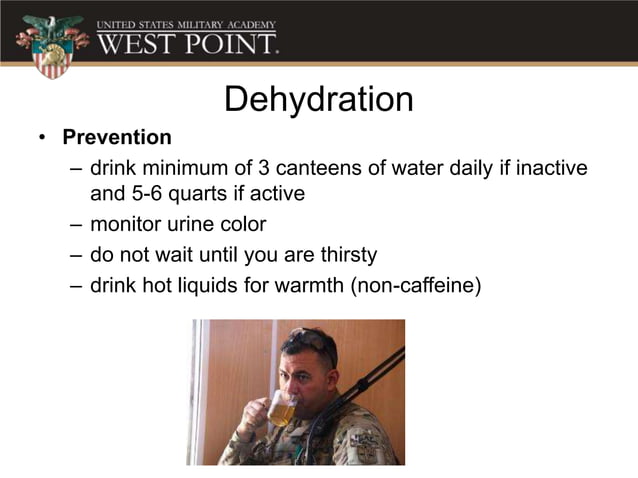 Cold weather injury training, U.S. Army Garrison West Point | PPTX