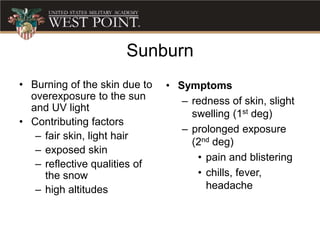 Cold weather injury training, U.S. Army Garrison West Point | PPTX