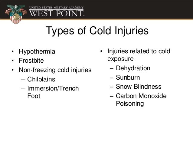 Cold weather injury training, U.S. Army Garrison West Point