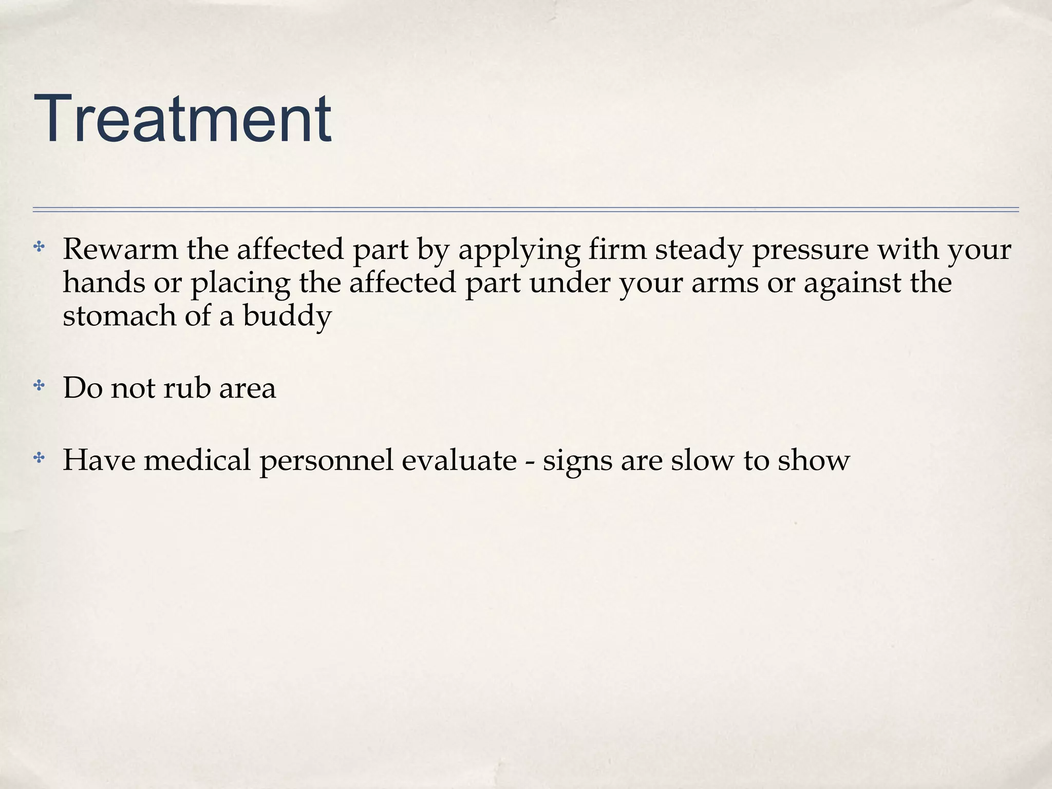 Cold Weather Injuries (Military) | PPT