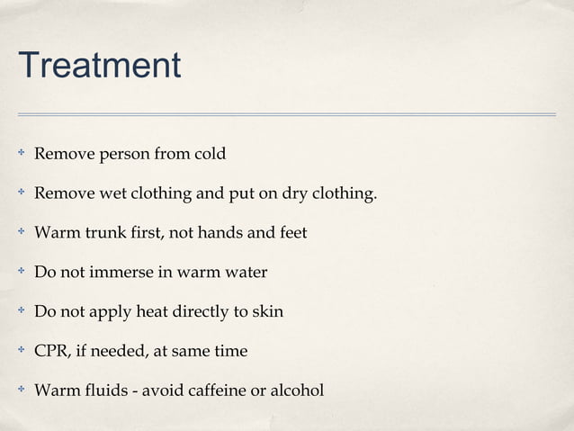Cold Weather Injuries (Military) | PPT
