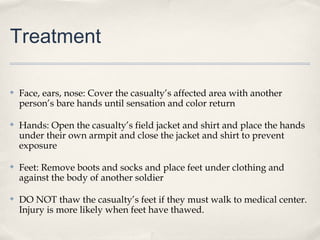 Cold Weather Injuries (Military) | PPT