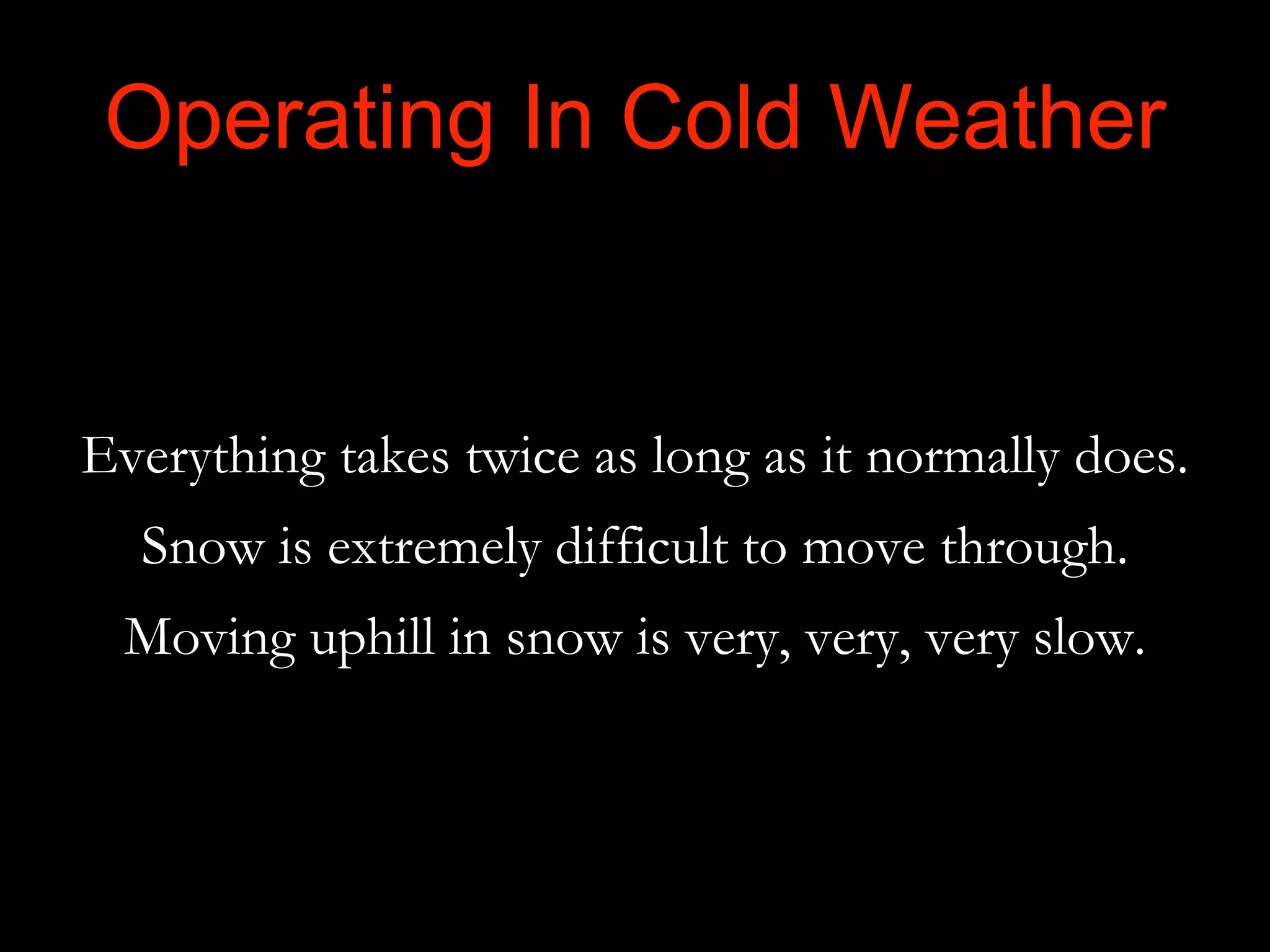 What You Need to Know for Cold weather Preparation and Survival | PPT
