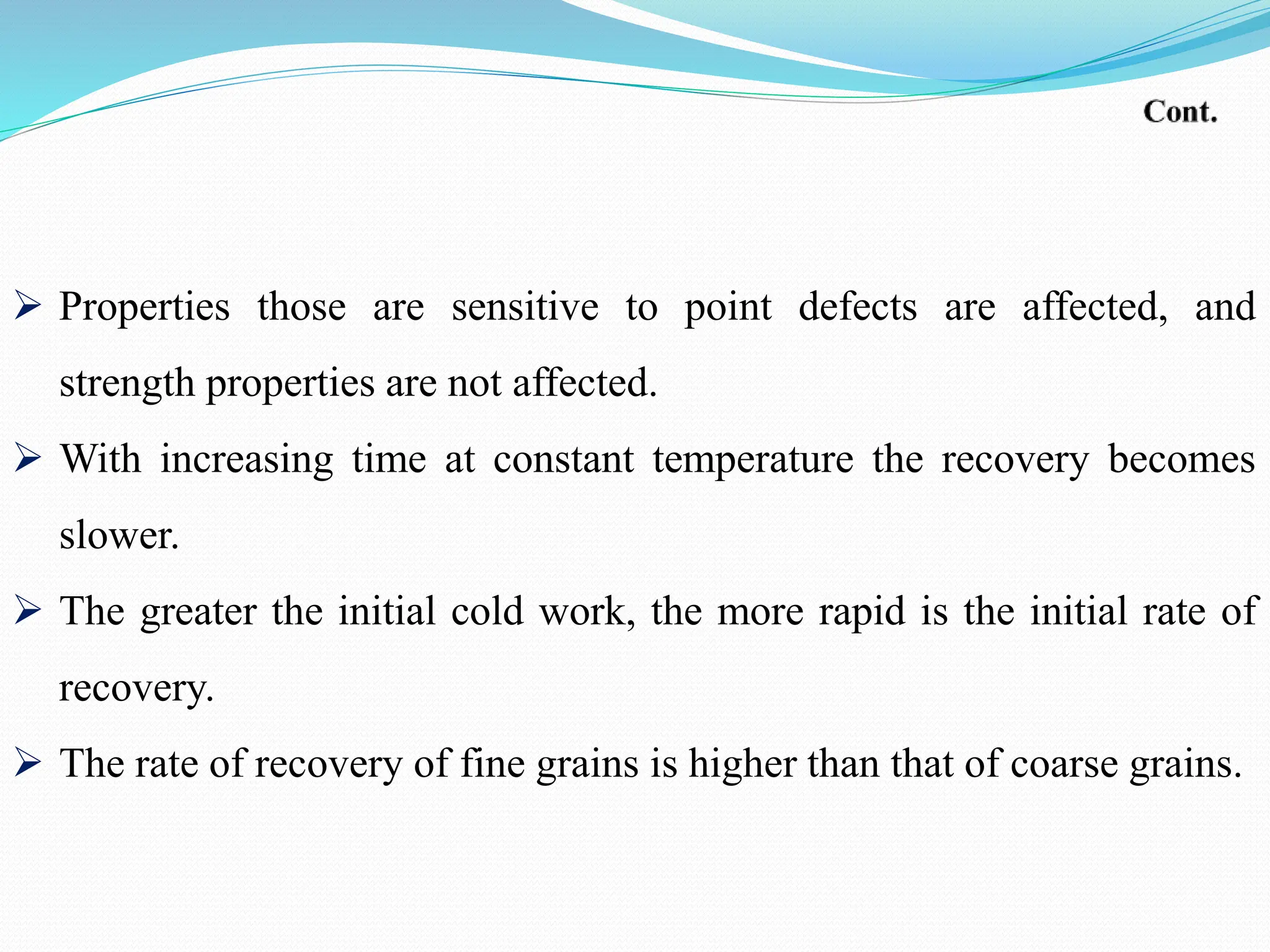 Cold Work and Annealing: Recovery, Recrystallization and Grain Growth ...