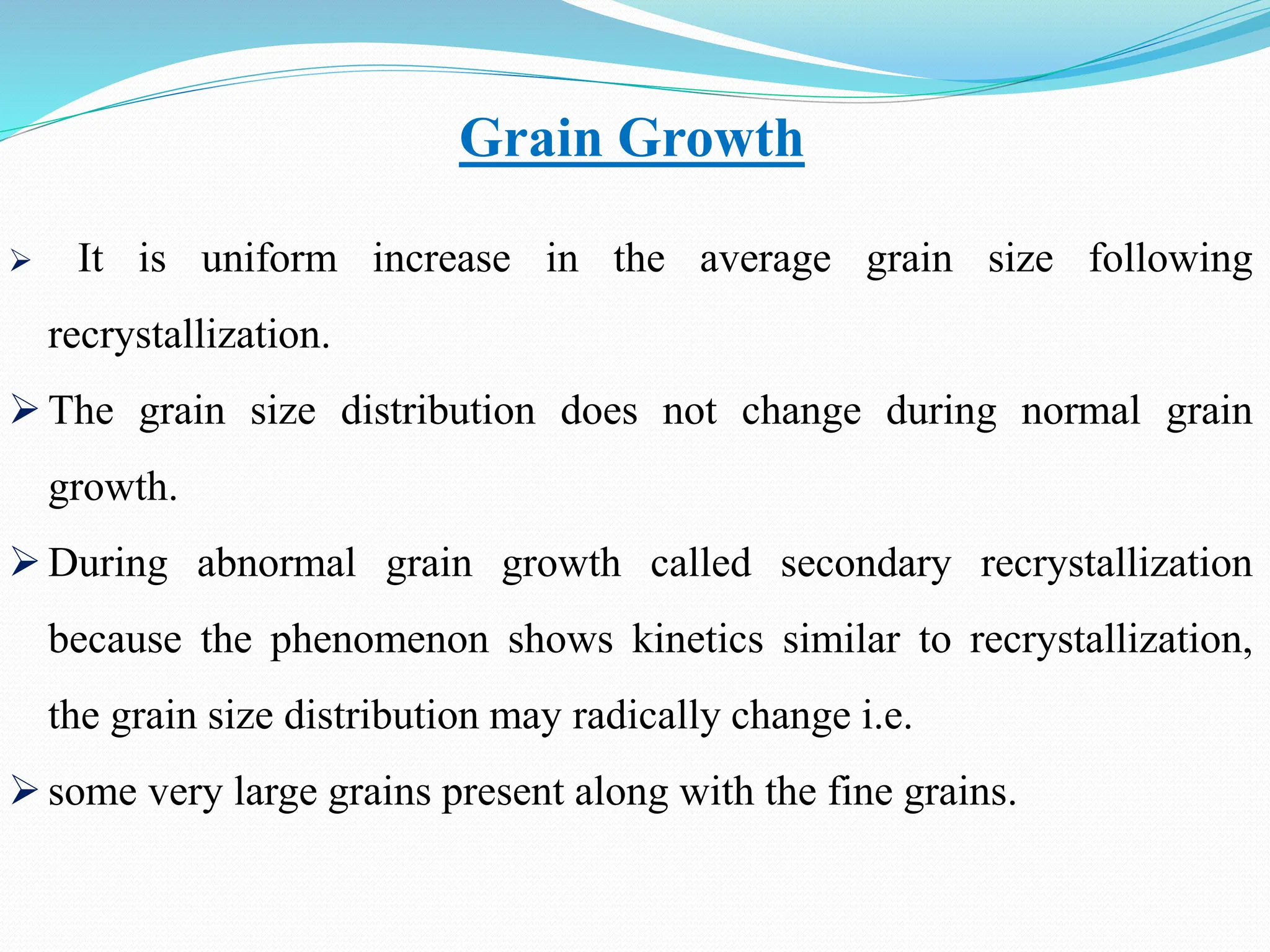 Cold Work and Annealing: Recovery, Recrystallization and Grain Growth ...