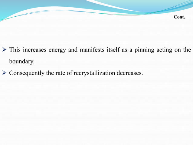 Cold Work and Annealing: Recovery, Recrystallization and Grain Growth ...