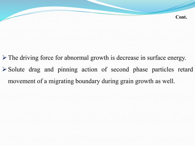 Cold Work And Annealing Recovery Recrystallization And Grain Growth Pptx