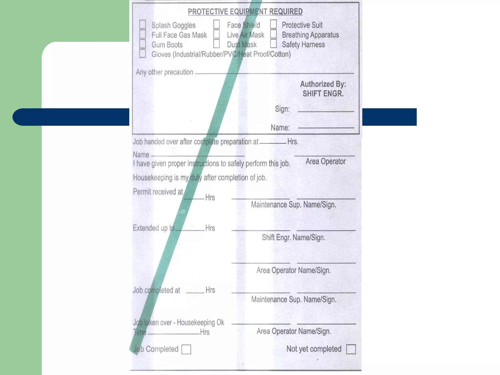 Cold Work Permit | PDF