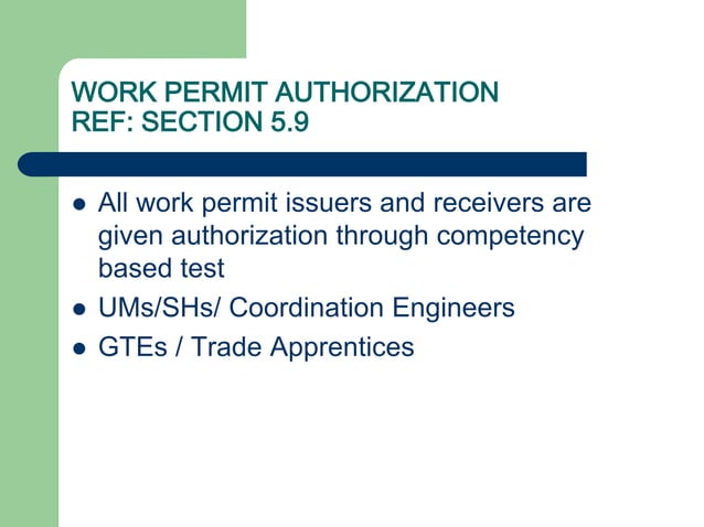 Cold Work Permit | PDF