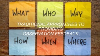 Empowering Educators: Embracing Coaching-Based Observation Feedback in ...