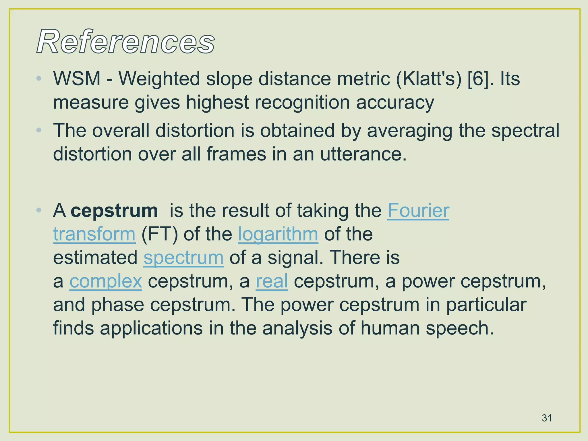 COLEA : A MATLAB Tool for Speech Analysis | PPTX