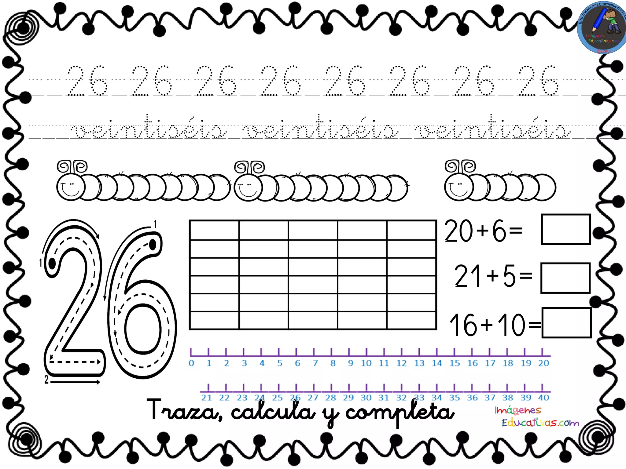 Coleccion de-fichas-para-trabajar-los-numeros-del-1-al-30-21-30 | PDF