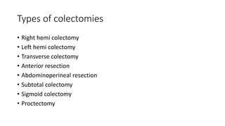 Colectomies | PPTX