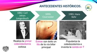 Coledocolitiasis ictericia, cirugía general | PPTX