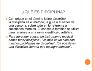 HONOR,DISCIPLINA LEALTAD | PPTX
