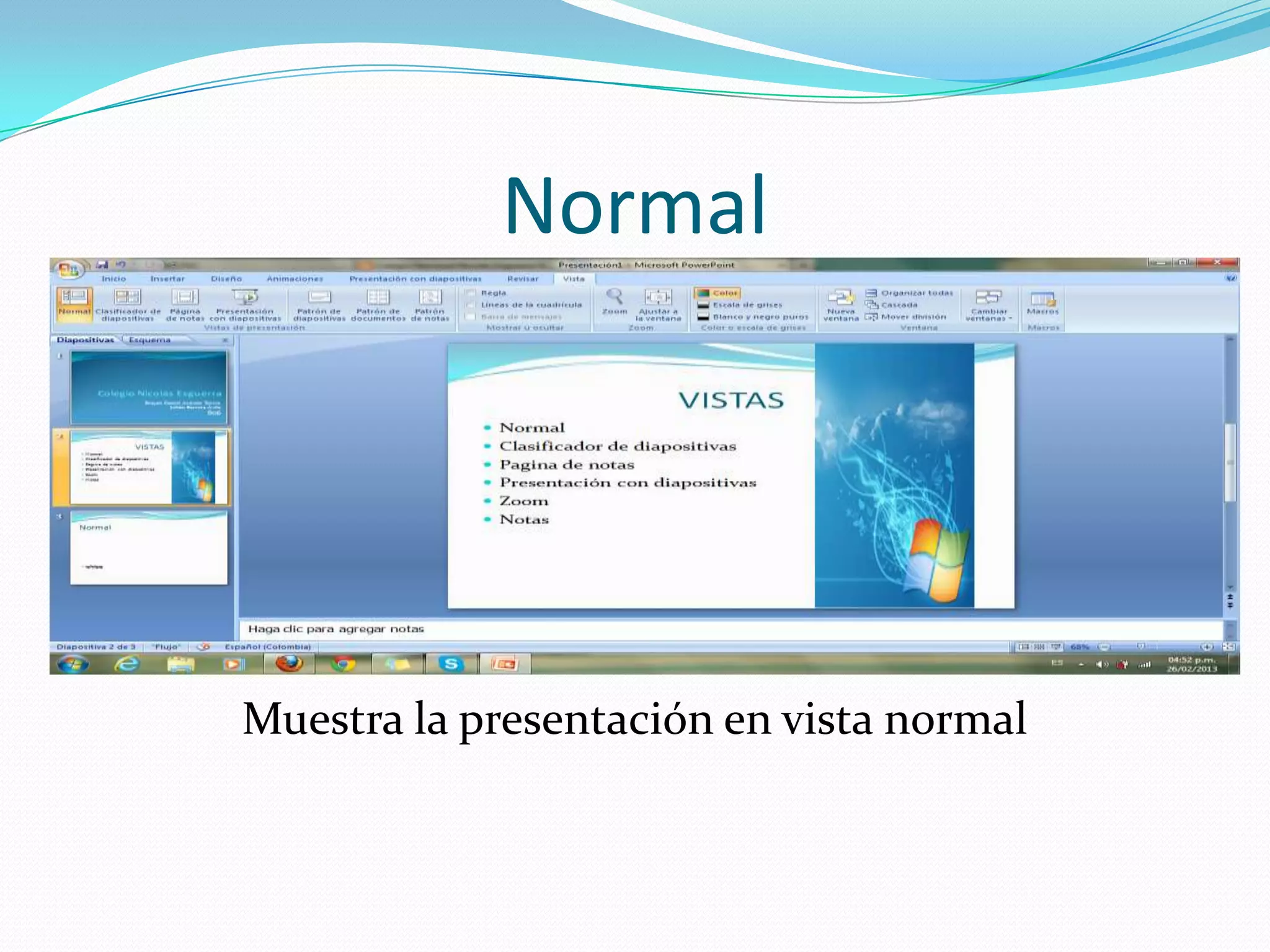 Vistas de power point | PPT
